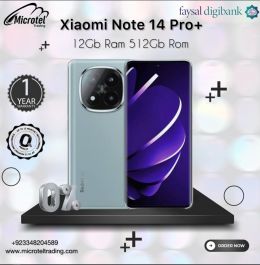 Redmi Note 14pro+ 12-512Gb Blue Official Store Pta 1Year Warranty_On Installment_By Microtel Trading