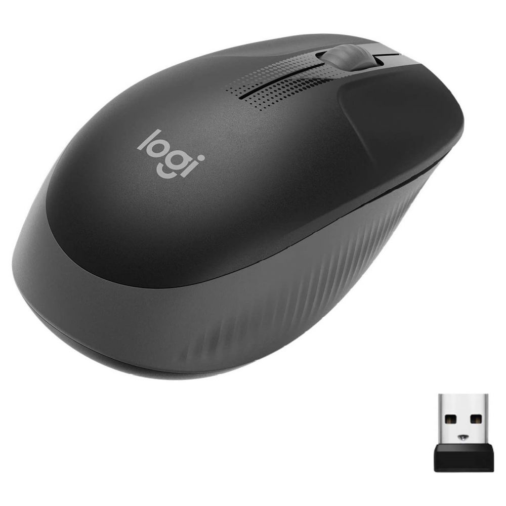 Logitech M190 Full-Size Wireless Mouse Mouse Black On Easy Installment ...