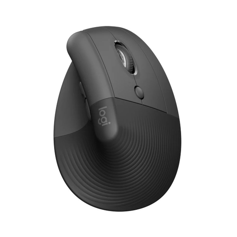 Logitech LIFT Vertical Ergonomic Wireless Mouse Black On Easy ...