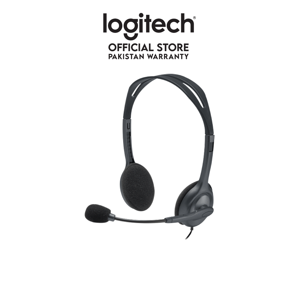 Logitech H111 Stereo HeadsetBlack Official Store On Installment By Tech ...
